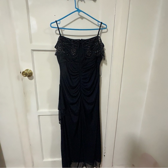 Xscape | Dresses | Nwt X By Xscape Womens Navy Cape Lined Spaghetti ...